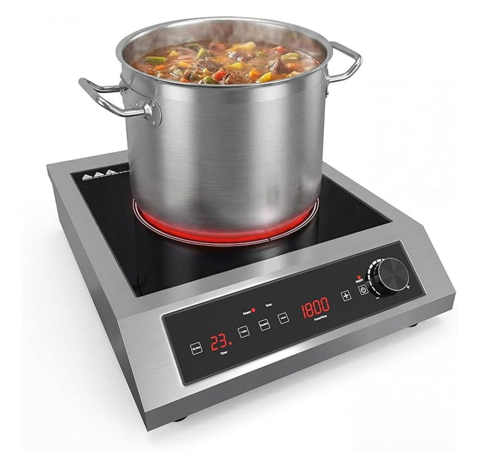Induction Cooktop 1800W, Professional Electric Countertop Burner, 10 ...