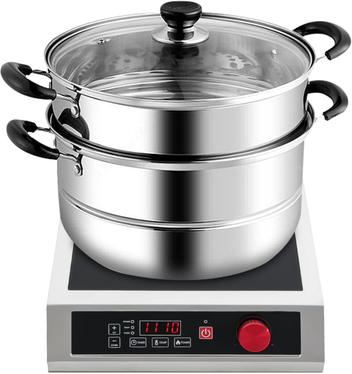 Induction Cooktop 500W-3500W, Commercial Induction Burner with 10-Speed ...