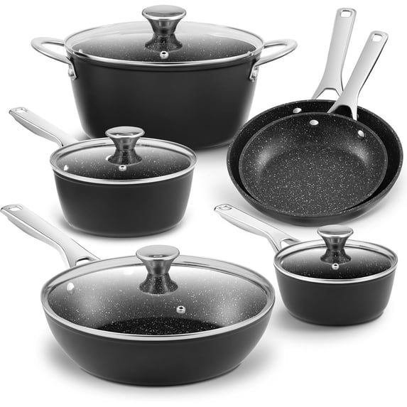 Induction Cookware Nonstick, Pots and Pans Set for Induction Cooktop ...
