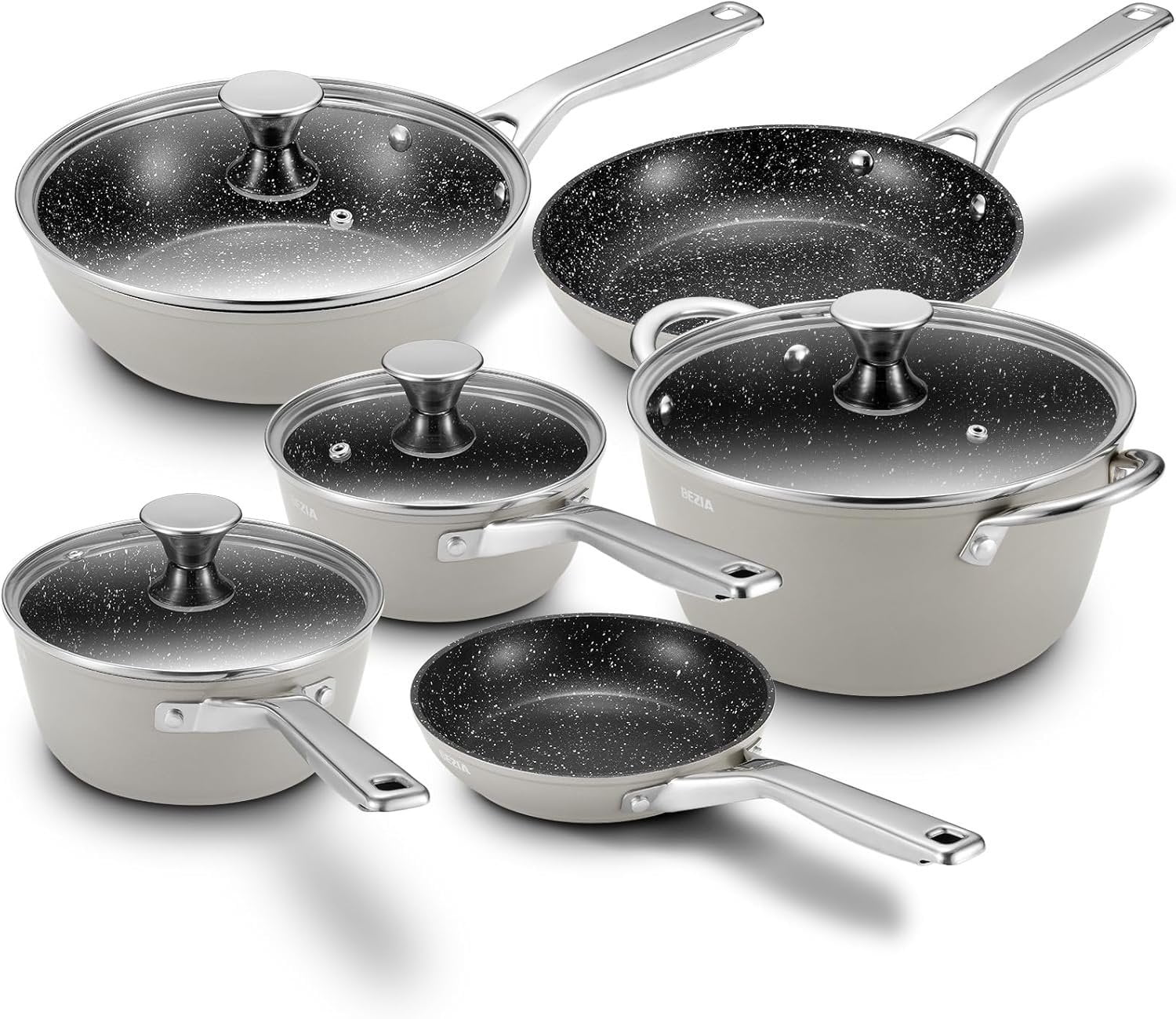 Induction Cookware Nonstick, Pots and Pans Set for Induction Cooktop ...
