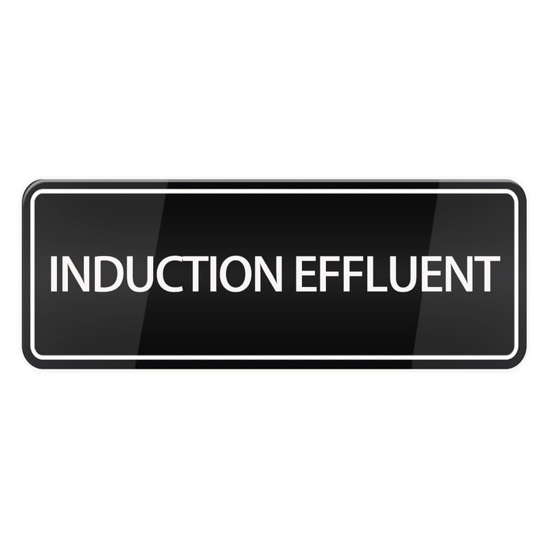 Induction Effluent Sign For House Door, Plastic Self-Adhesive Signs For ...