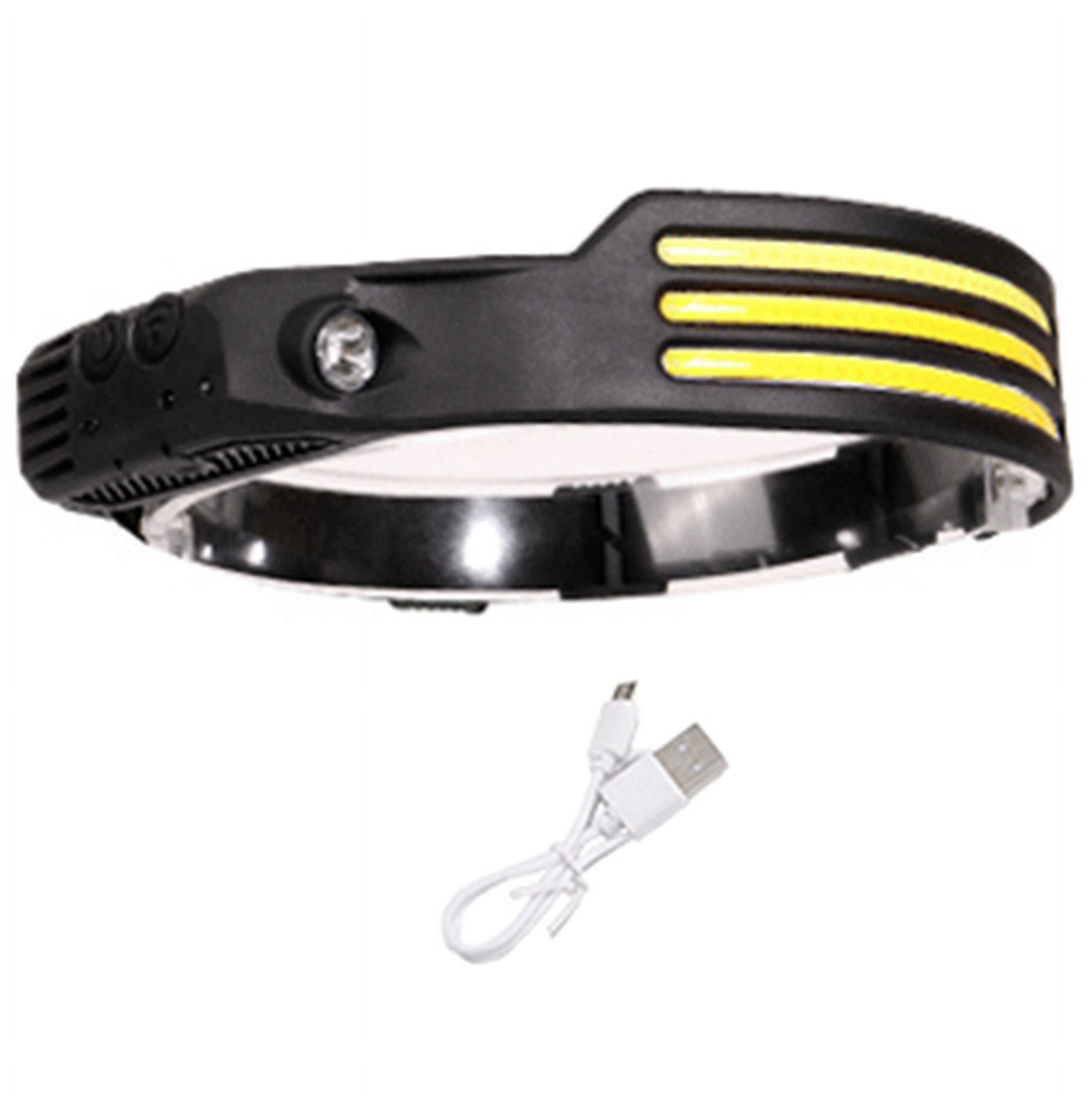 Induction Head Light Lamp COB Headlight Flashlight USB Rechargeable ...