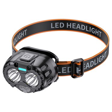Bright 5 LED Clip on Hat Head Cap Light headlamp Flashlight - Walmart.com
