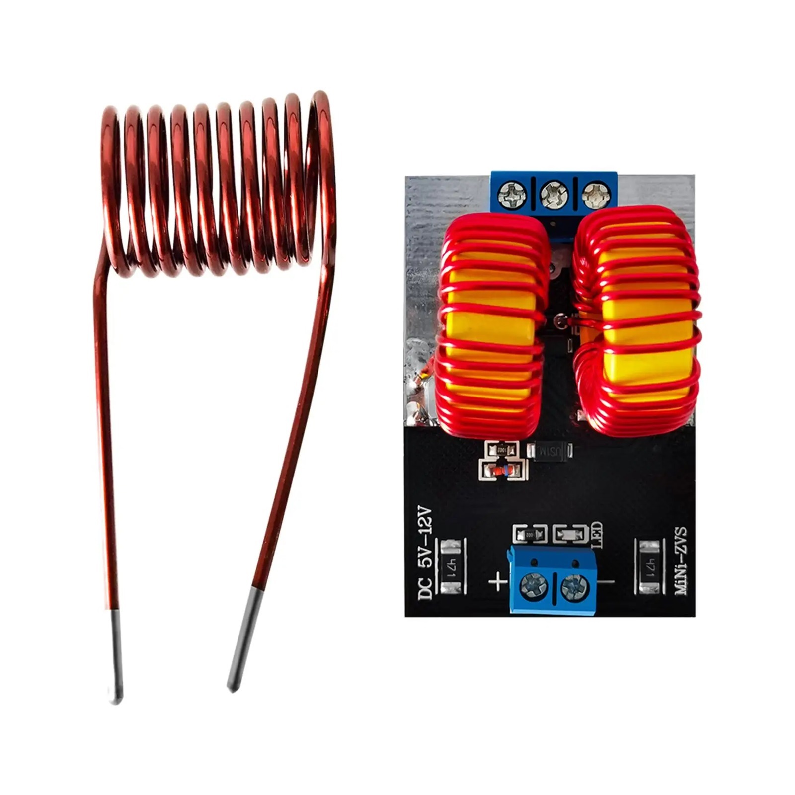 Induction Heating Module Flameless Heat Induction Tool, 5-12V With Coil ...