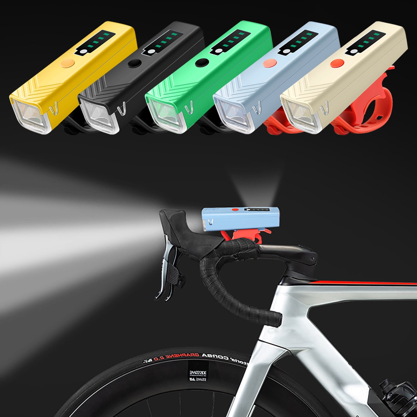 Induction Lights Headlights, Rechargeable Flashlights, Durable Plastic ...