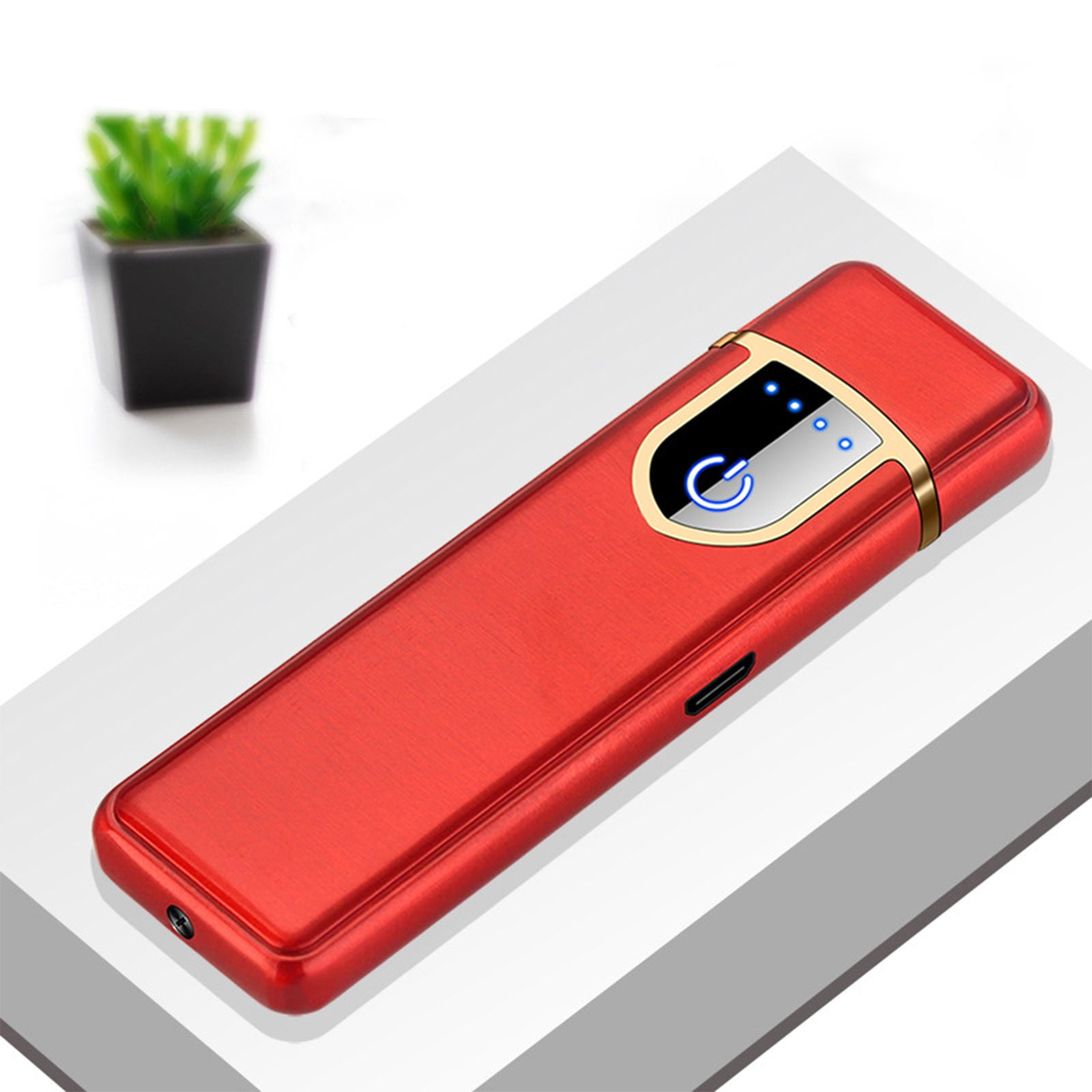 Induction Rechargeable Flameless Lighter, Usb Screen Charging, Led ...
