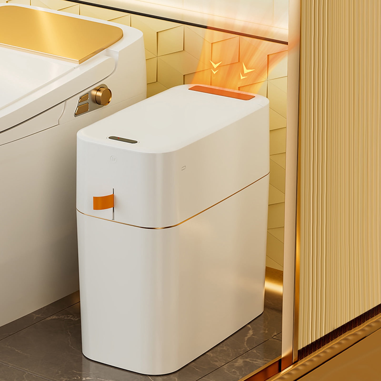 Induction Waste Bin, Smart Led Lighting, Automatic Sensor Open, Modern ...