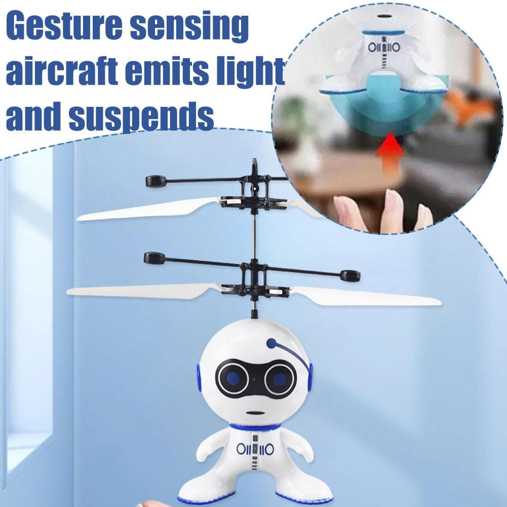 Induction robot + water drop remote control gesture induction aircraft ...