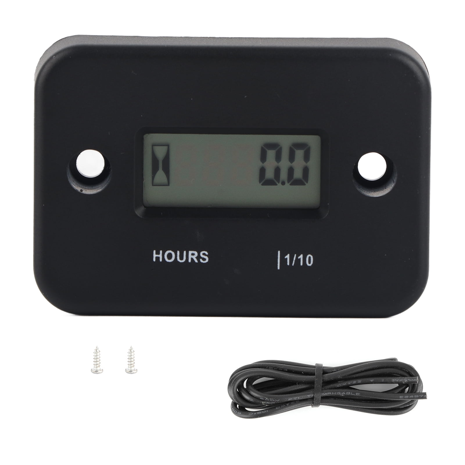 Inductive Digital Hour Meter Small Waterproof For Gas Engine Lawn Mower ...