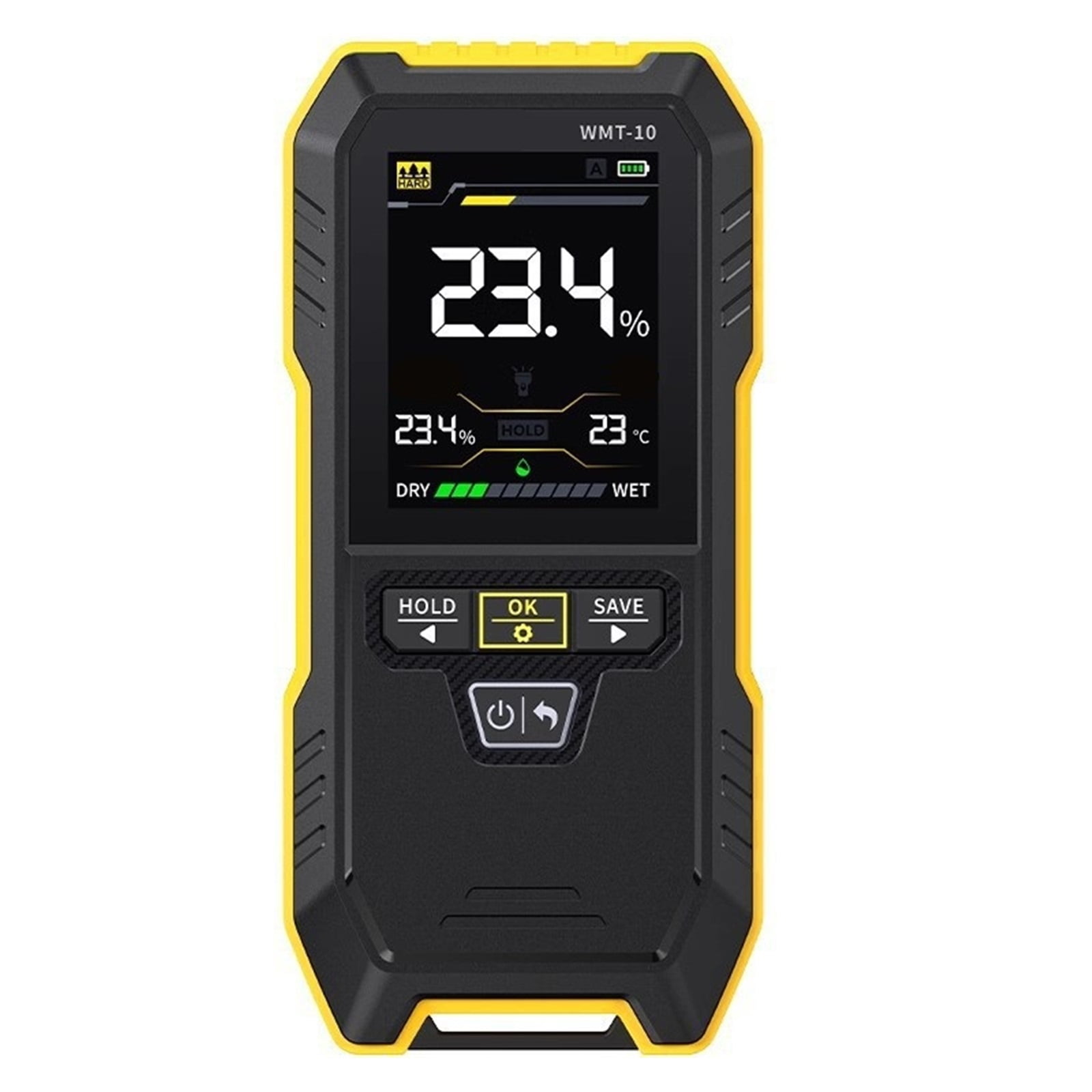 Inductive Wood Moisture Meter Hygrometer Timber Damp Wall Detector Non ...