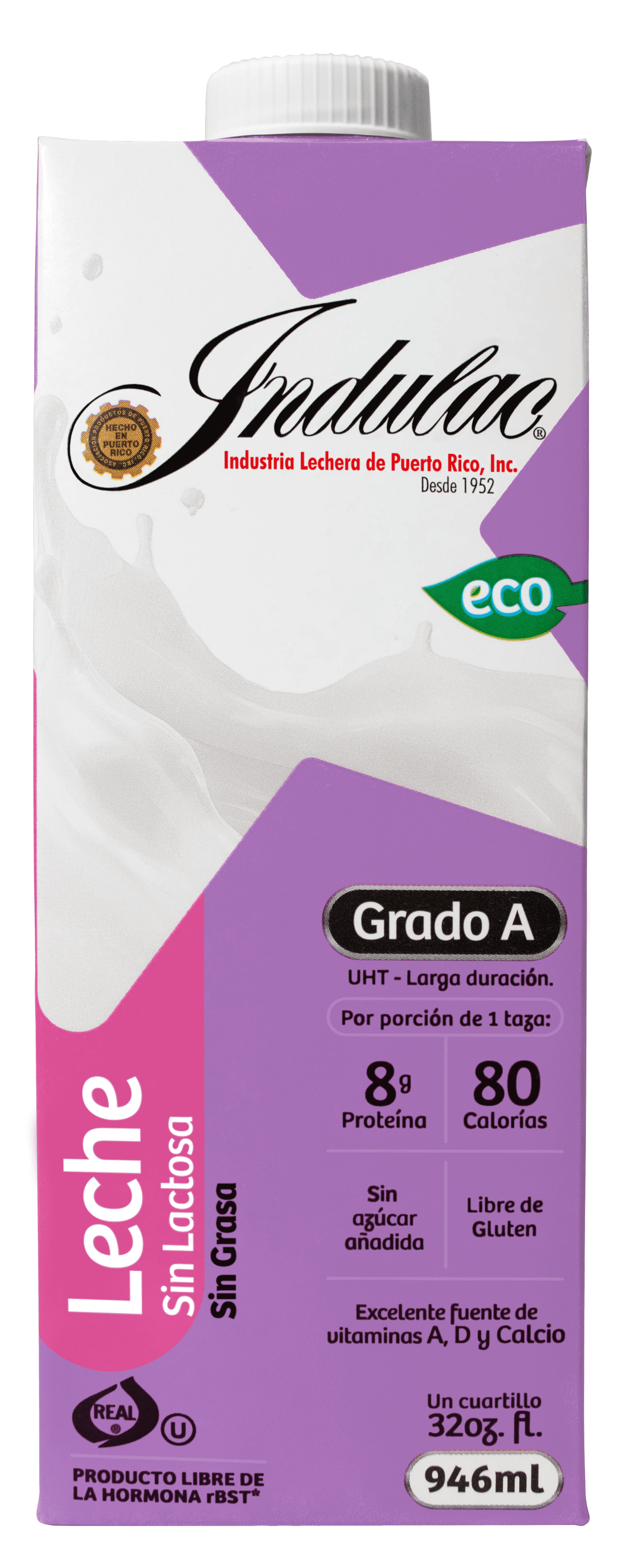 Indulac Lactose Free, Fat Free Milk UHT, 32oz - Walmart.com