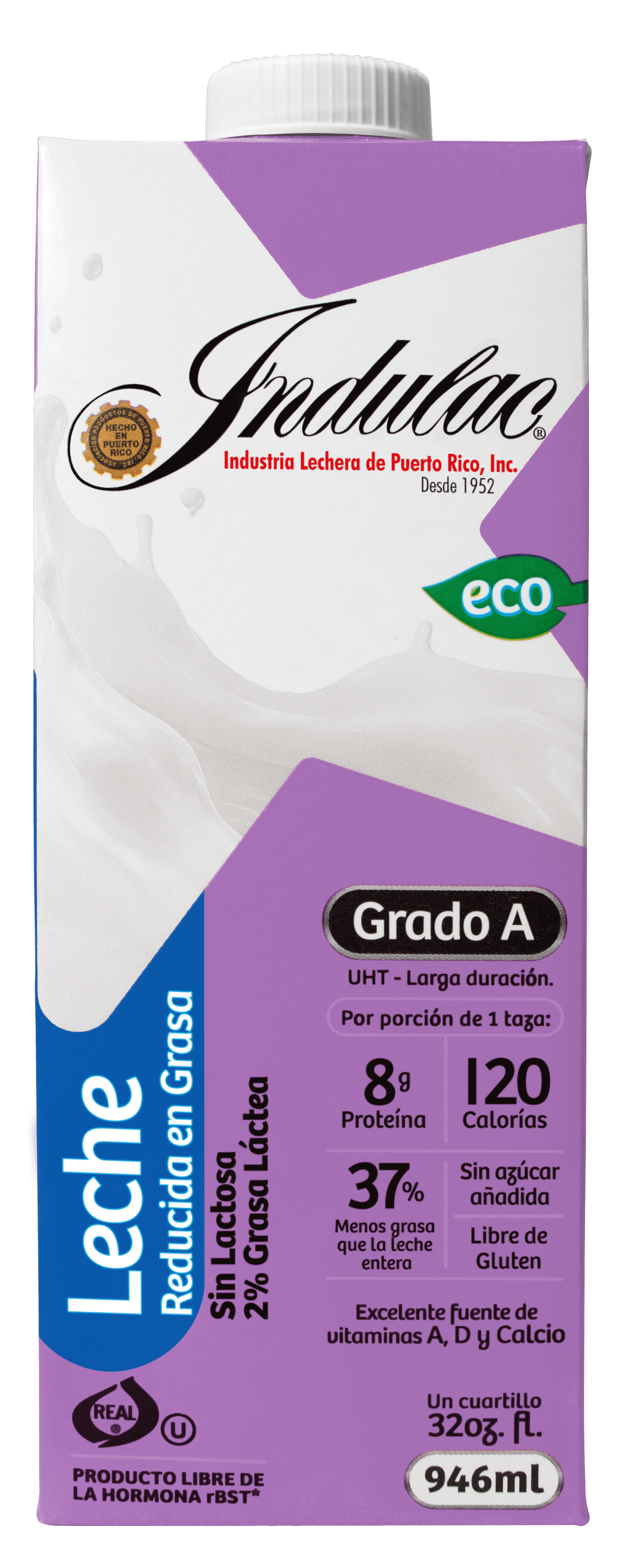 Indulac Lactose Free Millk, 2% Fat, 32oz, No Scent, Bottle - Walmart.com