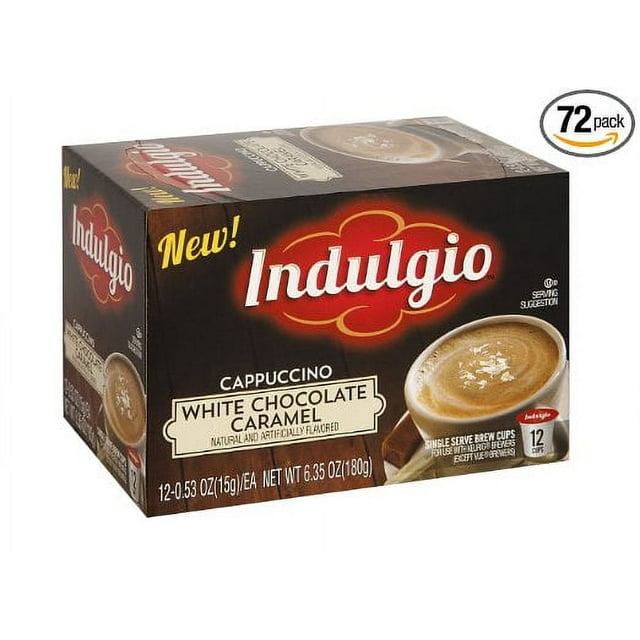 Indulgio White Chocolate Caramel Cappuccino K-Cups, 72 Count ...
