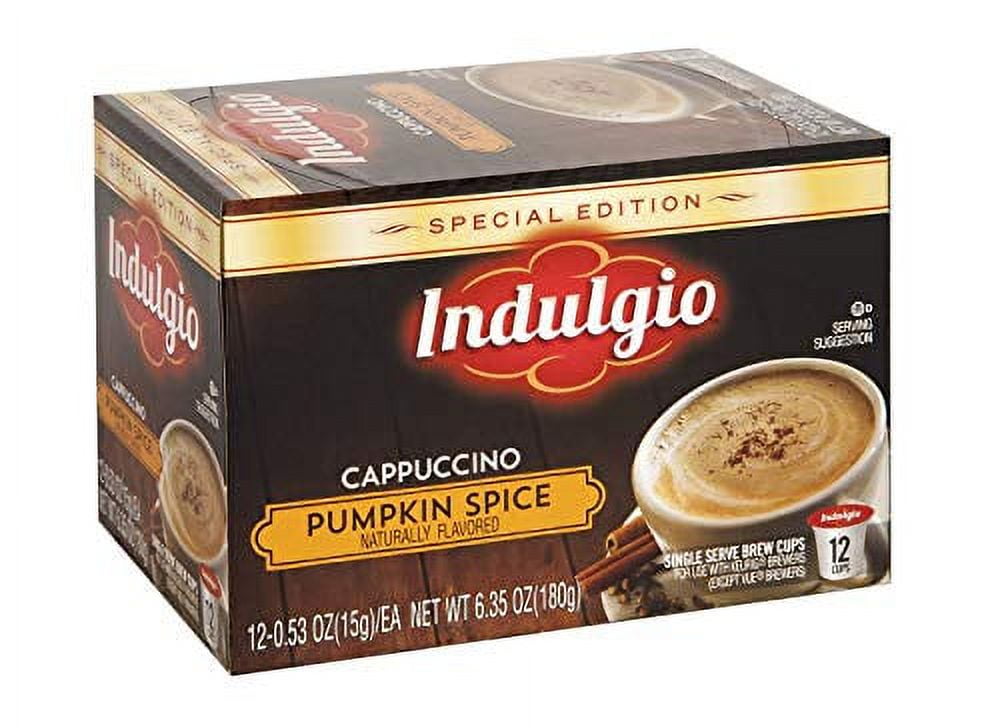 Indulgio Cappuccino, Pumpkin Spice, .. 12-Count Single Serve Cup .. for ...