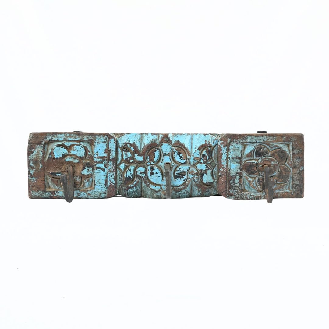 Indune Lifestyle Reclaimed Blue Vintage Wooden Hooks - Walmart.com