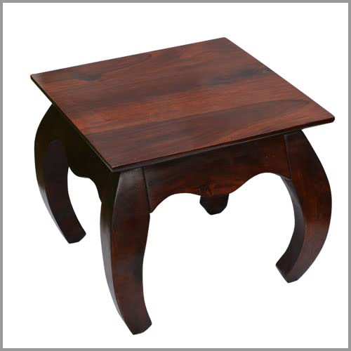 Indunes Lifestyle Handcrafted Wooden Opium TableSide Table Walnut ...