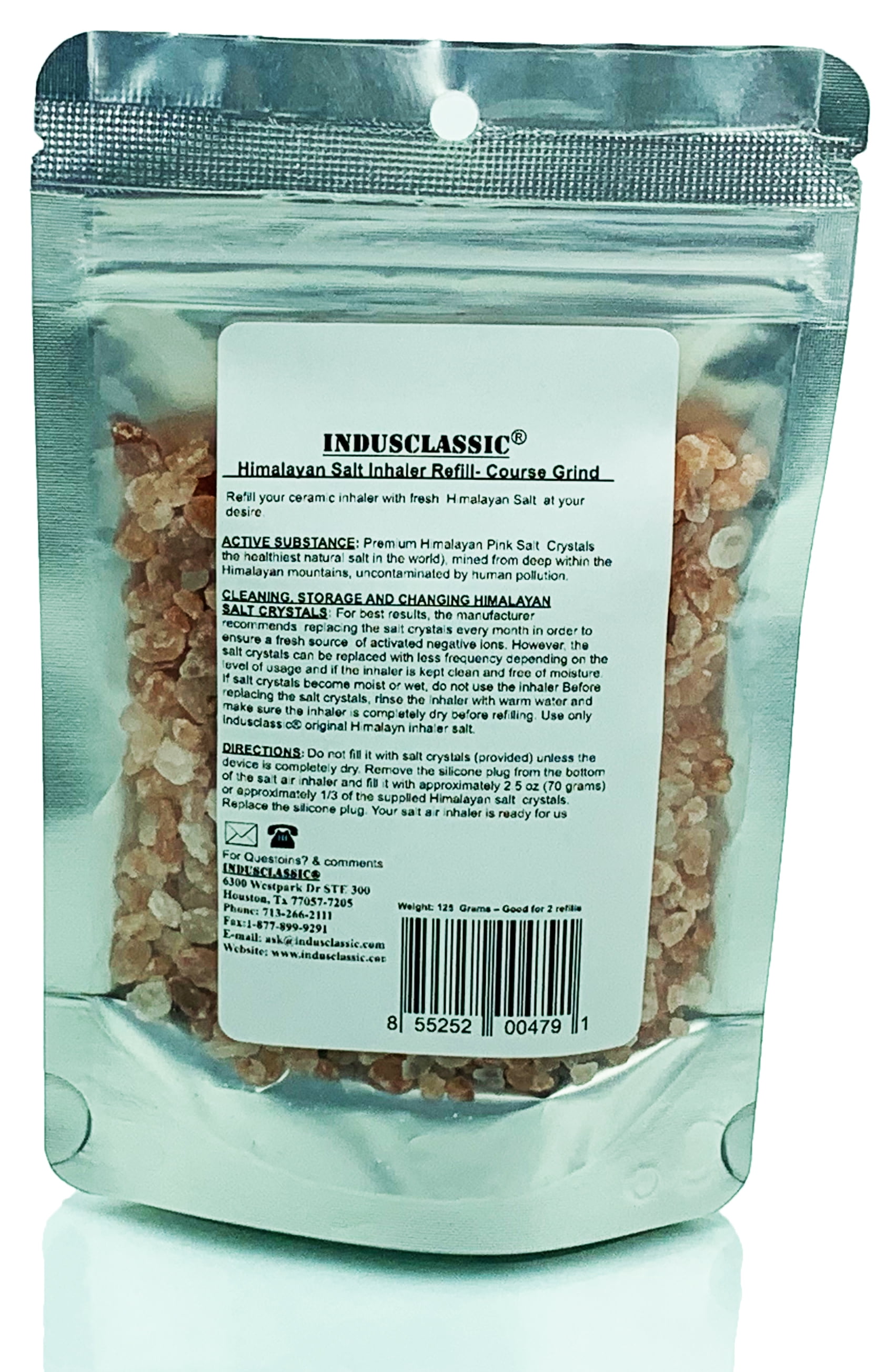 IndusClassic Himalayan Salt Inhaler or Neti Pot Refill Asthma Allergy ...