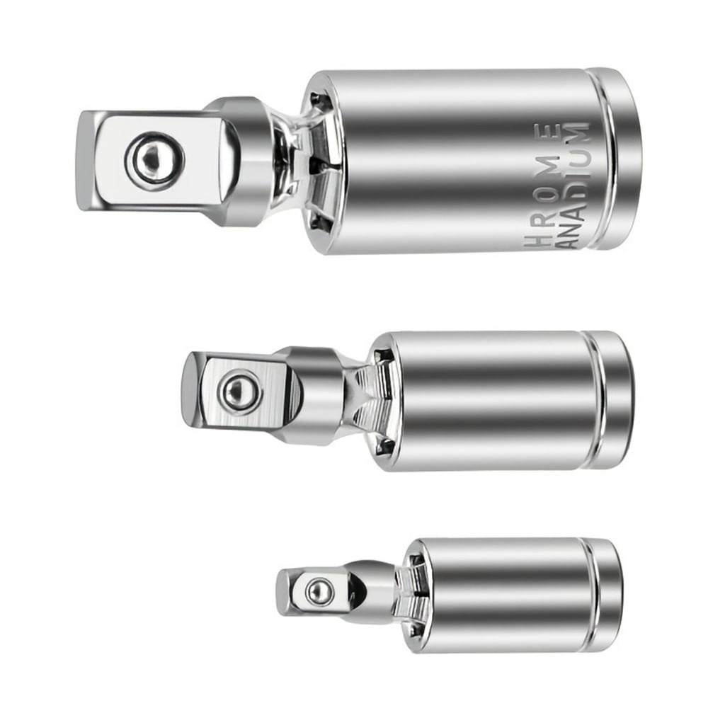 Industrial 1/4 3/8 1/2Inch Flexible Socket Adapter Kit Heavy Duty ...