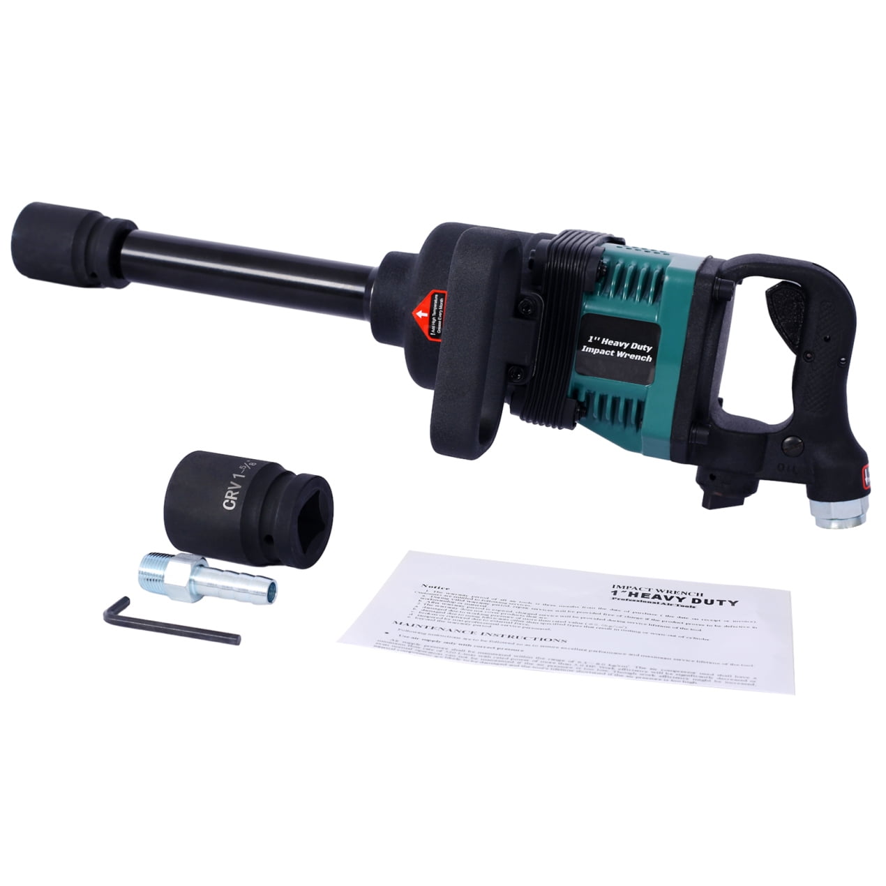 Industrial 1" Air Impact Wrench Gun with 38mm & 41mm Sockets - Heavy ...