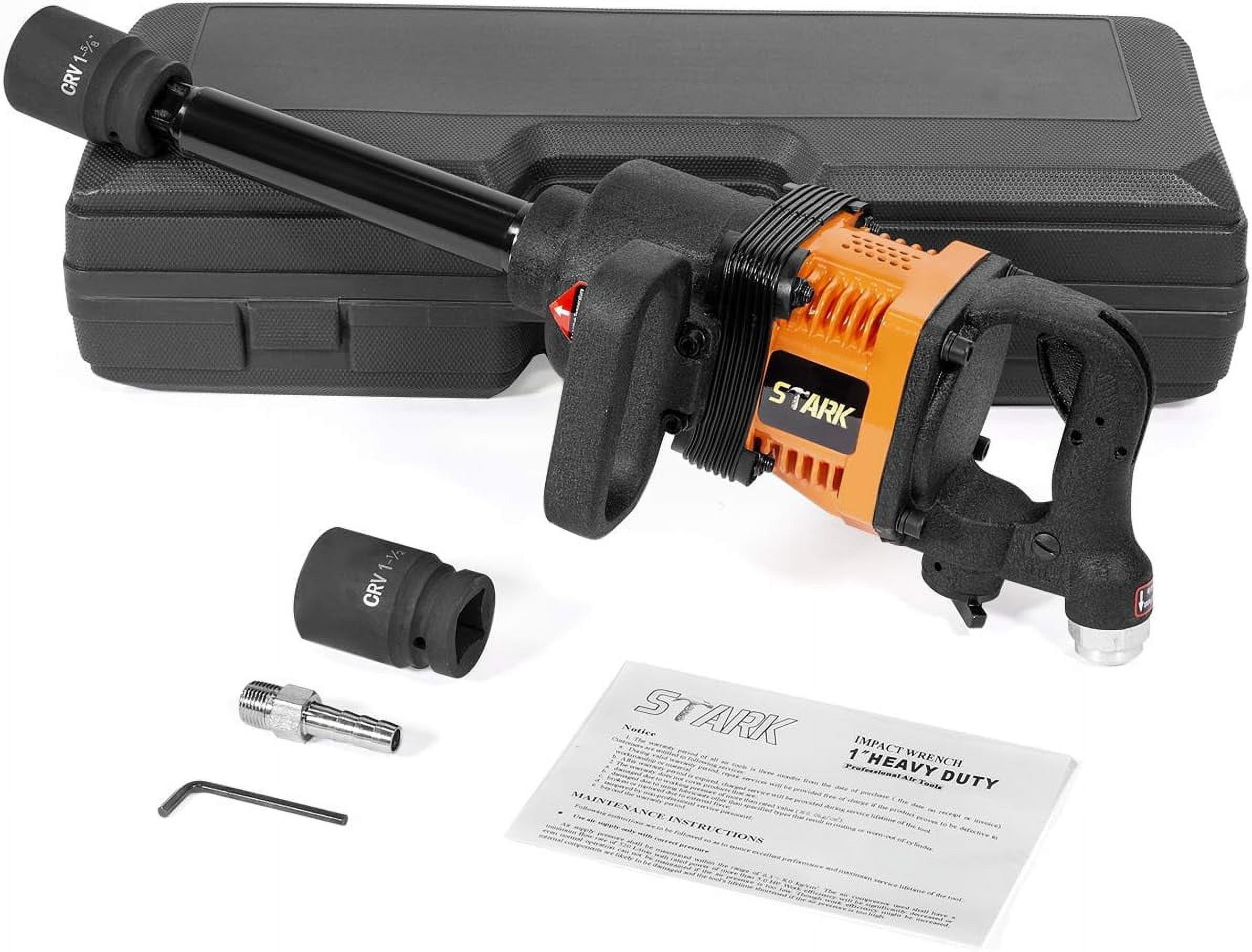 Industrial 1" inch Air Impact Wrench Gun Long Shank Pneumatic Truck ...