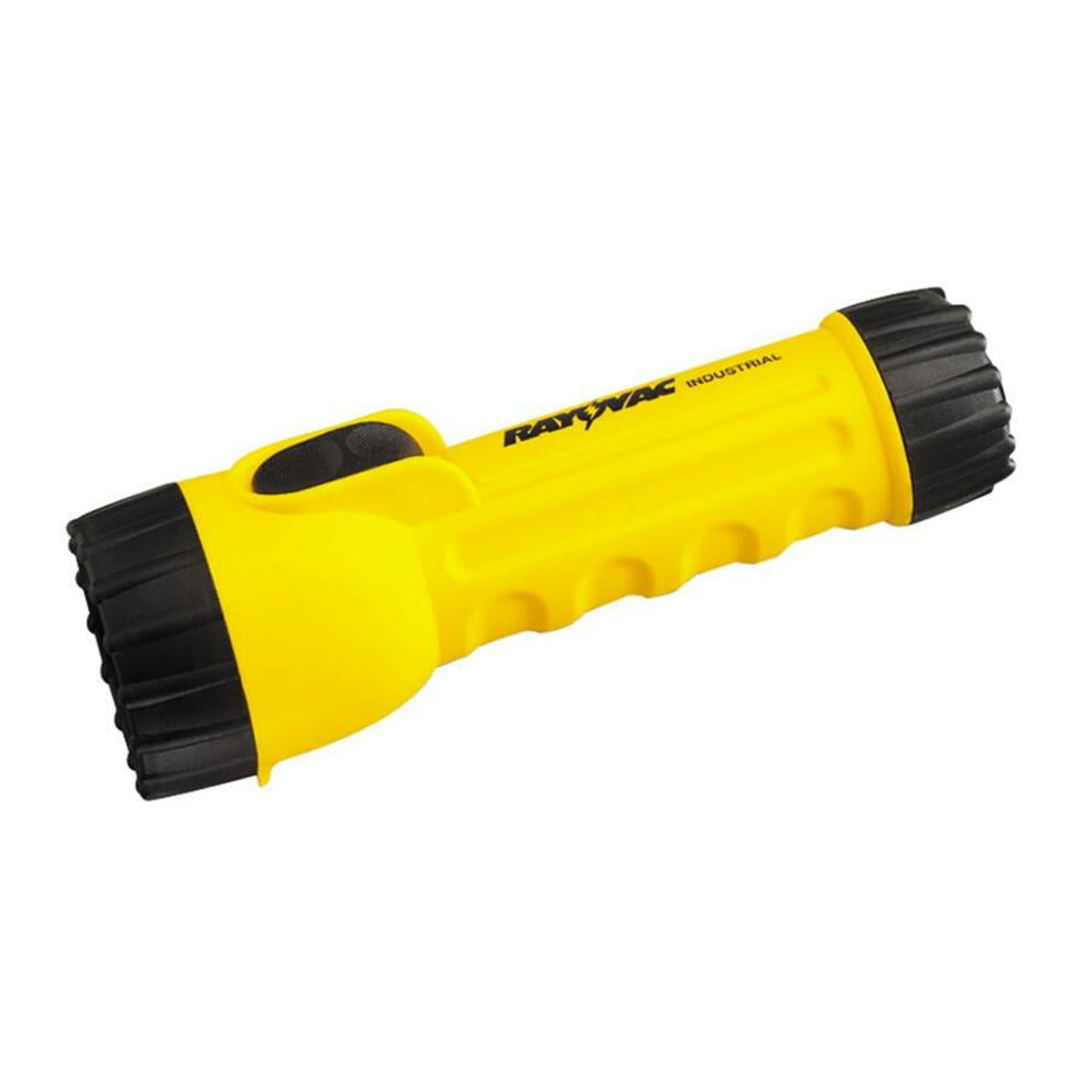 Industrial Tough Flashlight, 2 D Batteries, Yellow/Black - Walmart.com