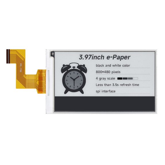 Industrial 3.97inch E Paper Link Display Board With HAT+ Standard ...