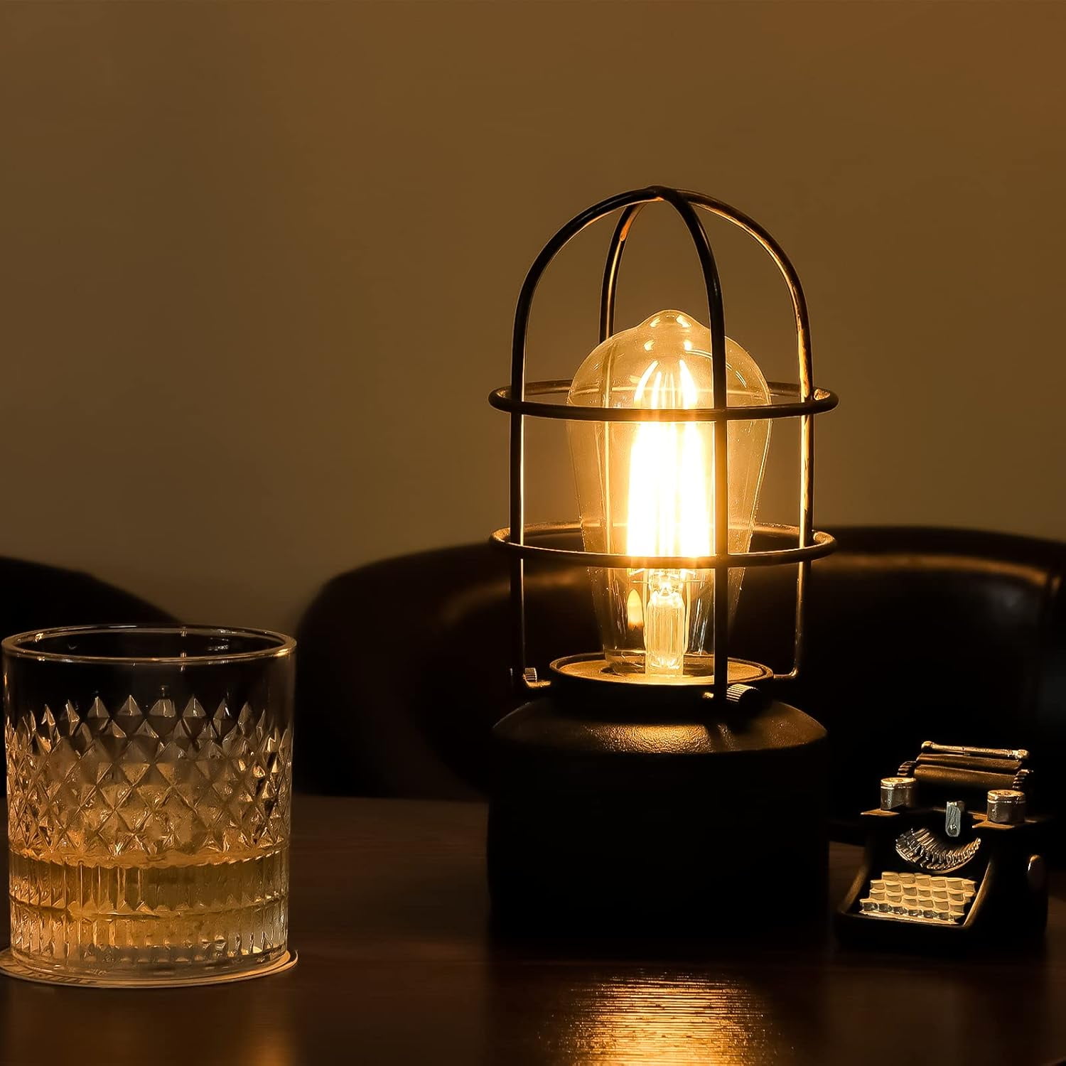 Industrial 3-Way Dimmable Table Lamp – Steampunk Vintage Bedside & Desk ...