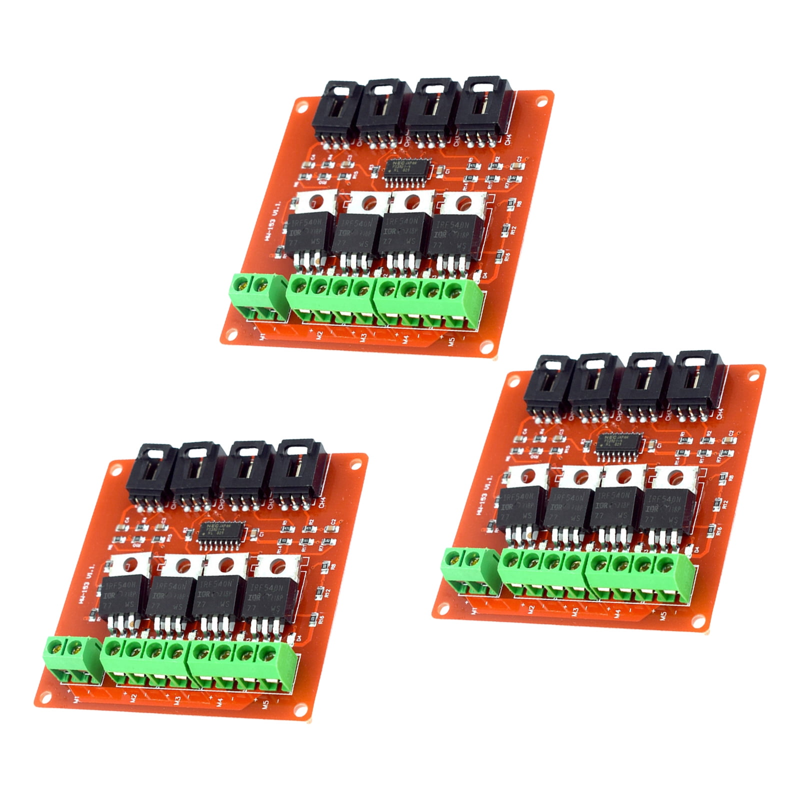 Industrial 4 Channel MOSFET Switching Board IRF540 Power Handling Motor ...