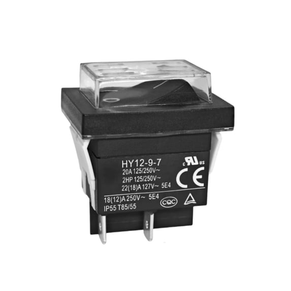 Industrial 4 Pin Push Button Switches With Waterproof Cover Heavy Duty ...