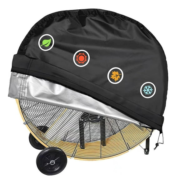 Industrial 42" Direct-Drive Drum Fan Cover,420D Outdoor Fan Cover, Belt ...