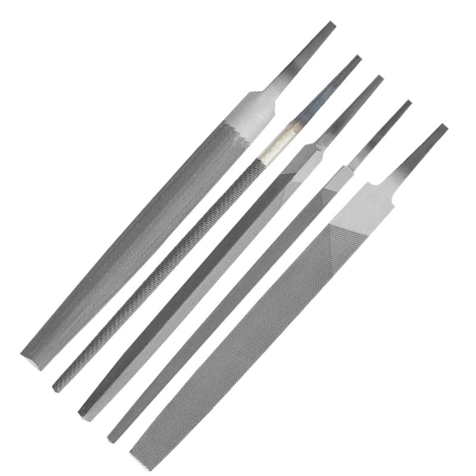 Industrial 6 Inch Steel Files Set 5 Varied Shapes Resistant Treatments ...