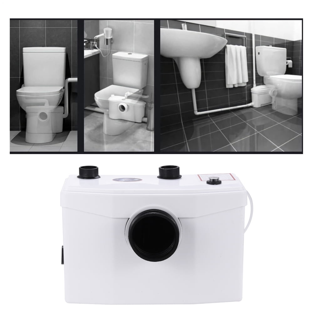 Industrial 600W Macerator Sewage Pump, 110V Effluent System with 4 Inlets for Marine Toilets and ...