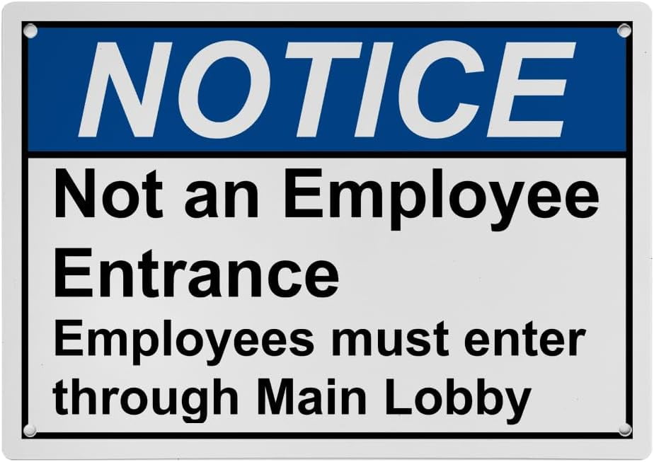 Industrial ANSI Do Not Enter Sign - 8"x12" Weatherproof, UV Resistant ...