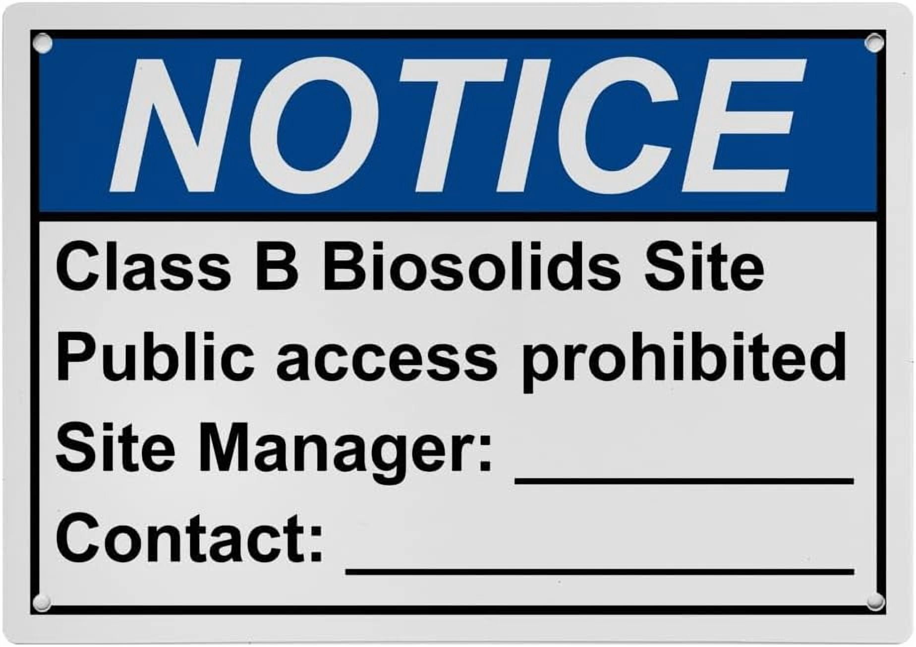 Industrial ANSI Hazardous Material Warning Sign - 8"x12" for Indoor ...