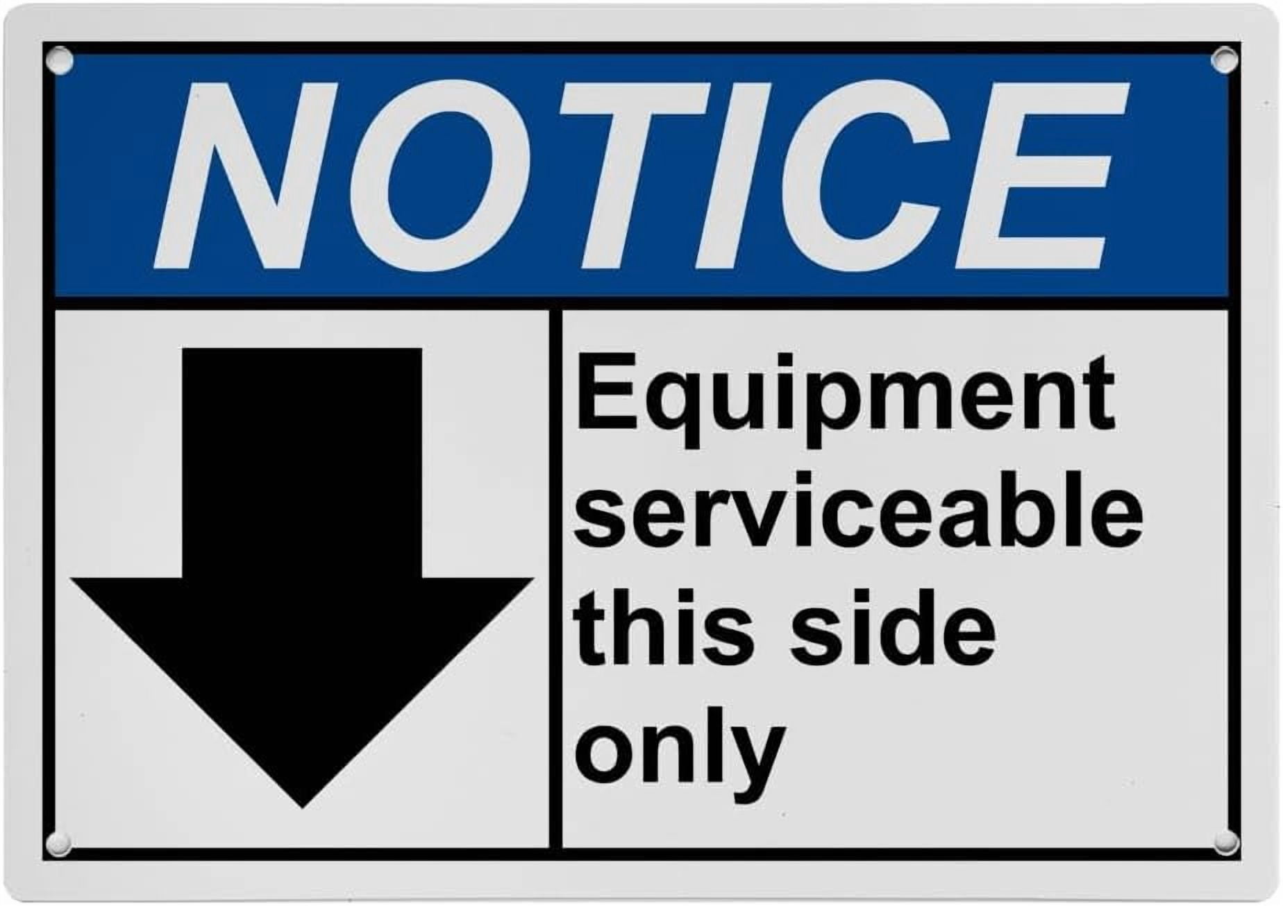 Industrial ANSI Horizontal Directional Sign - 8"x12" Weatherproof, UV ...