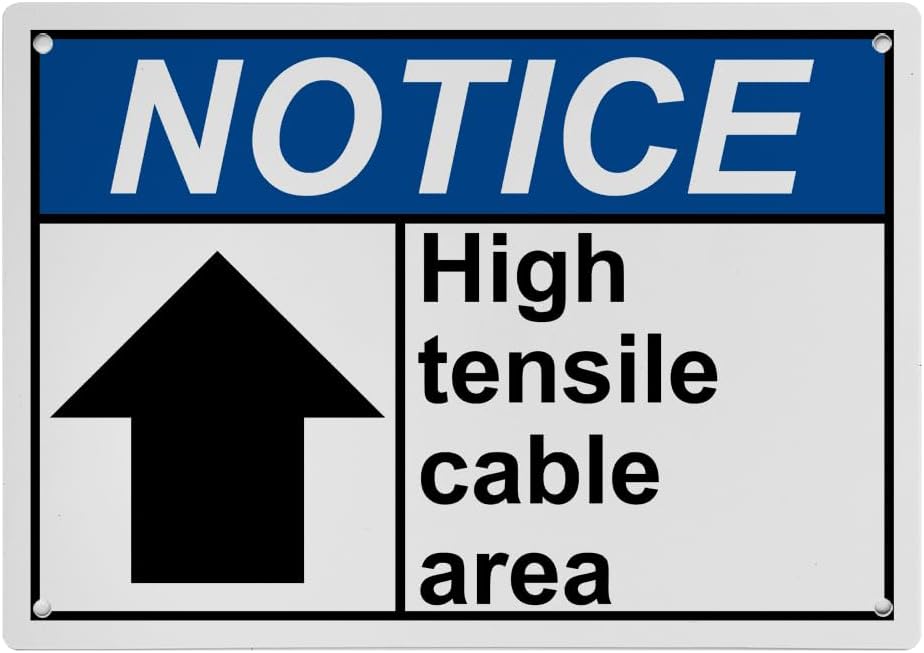 Industrial ANSI Horizontal Directional Sign - 8"x12" Weatherproof, UV ...
