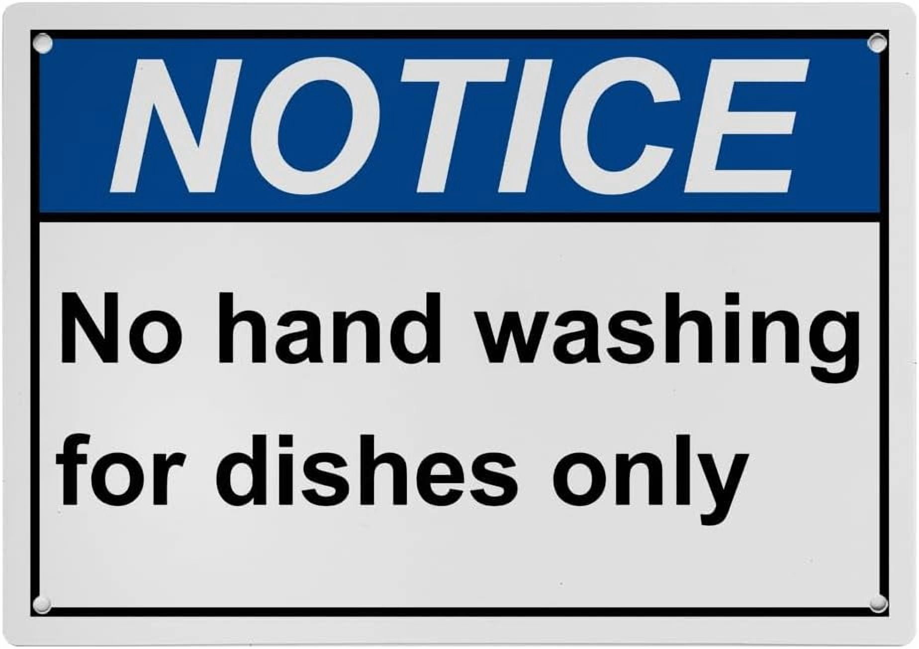 Industrial ANSI Horizontal Employee Wash Hands Sign - 8