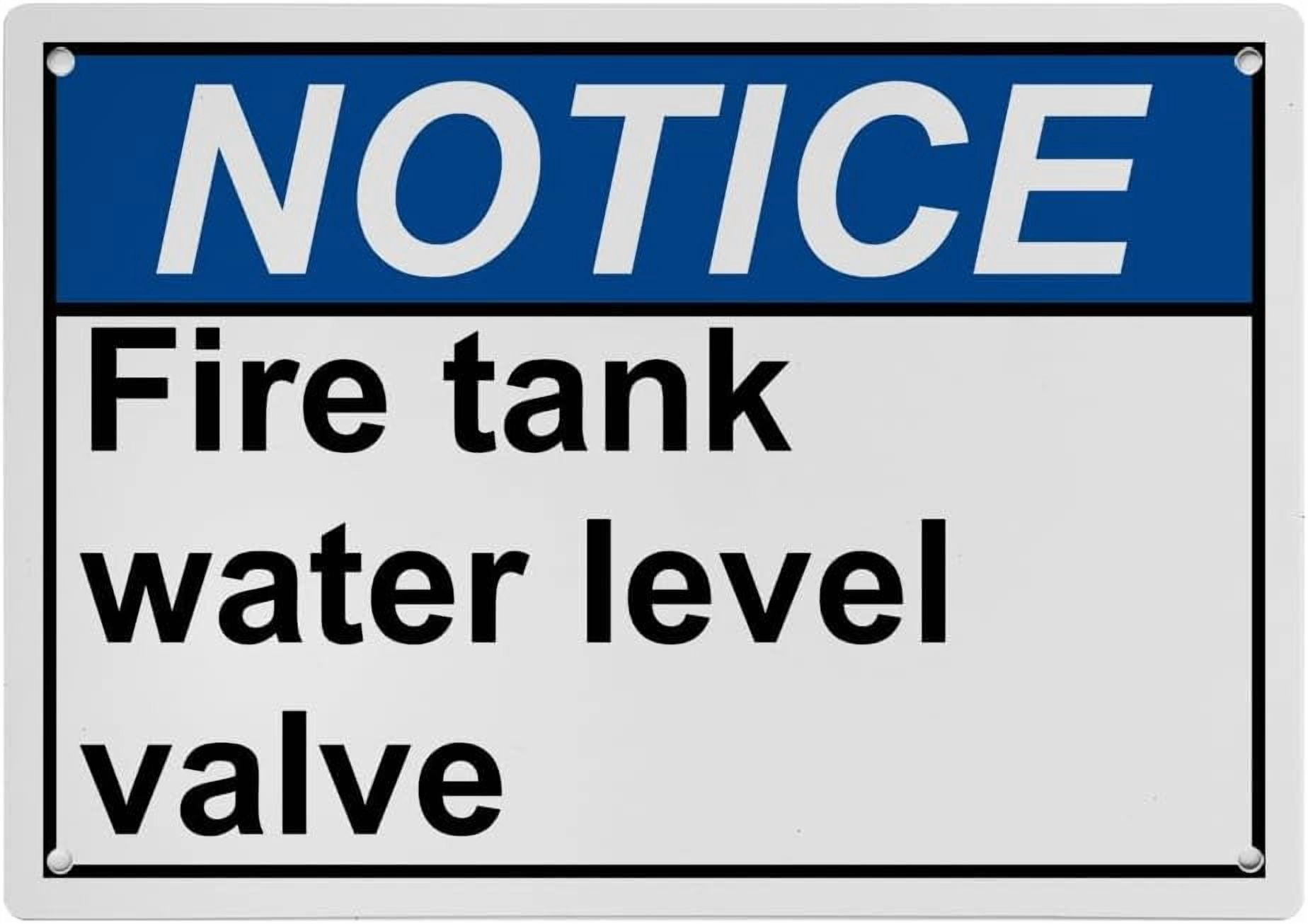 Industrial ANSI Horizontal Fire Rescue Equipment Warning Sign - 8"x12 ...