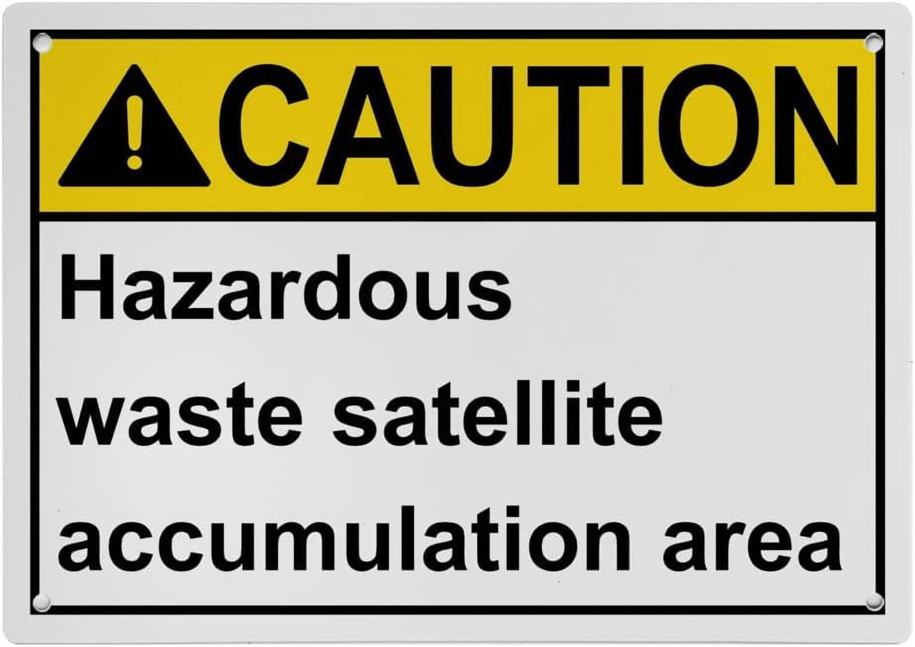 Industrial ANSI Horizontal Hazardous Material Warning Sign - 8"x12 ...