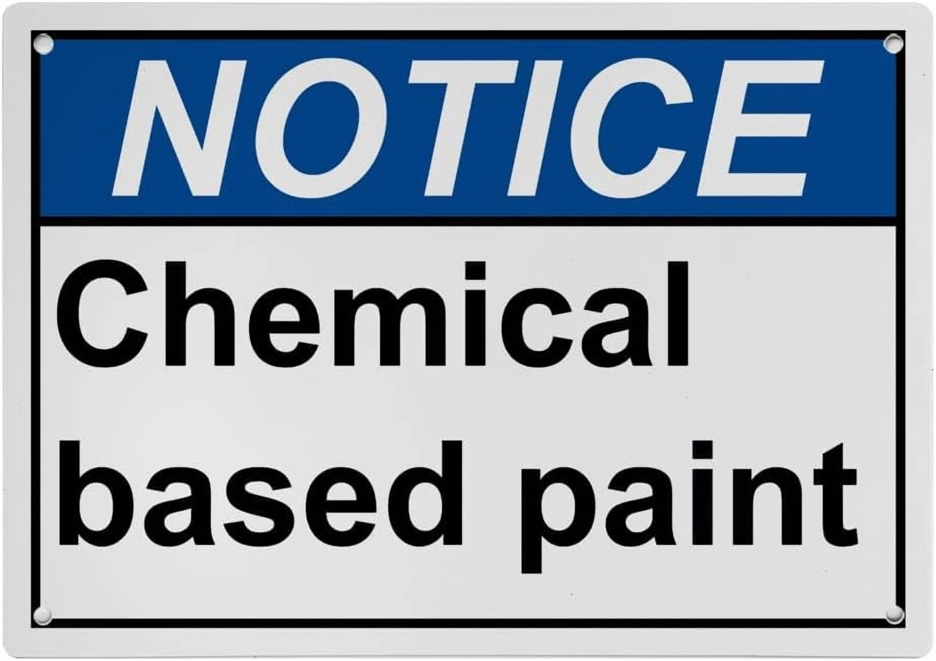 Industrial ANSI Horizontal Hazardous Material Warning Sign - 8"x12 ...