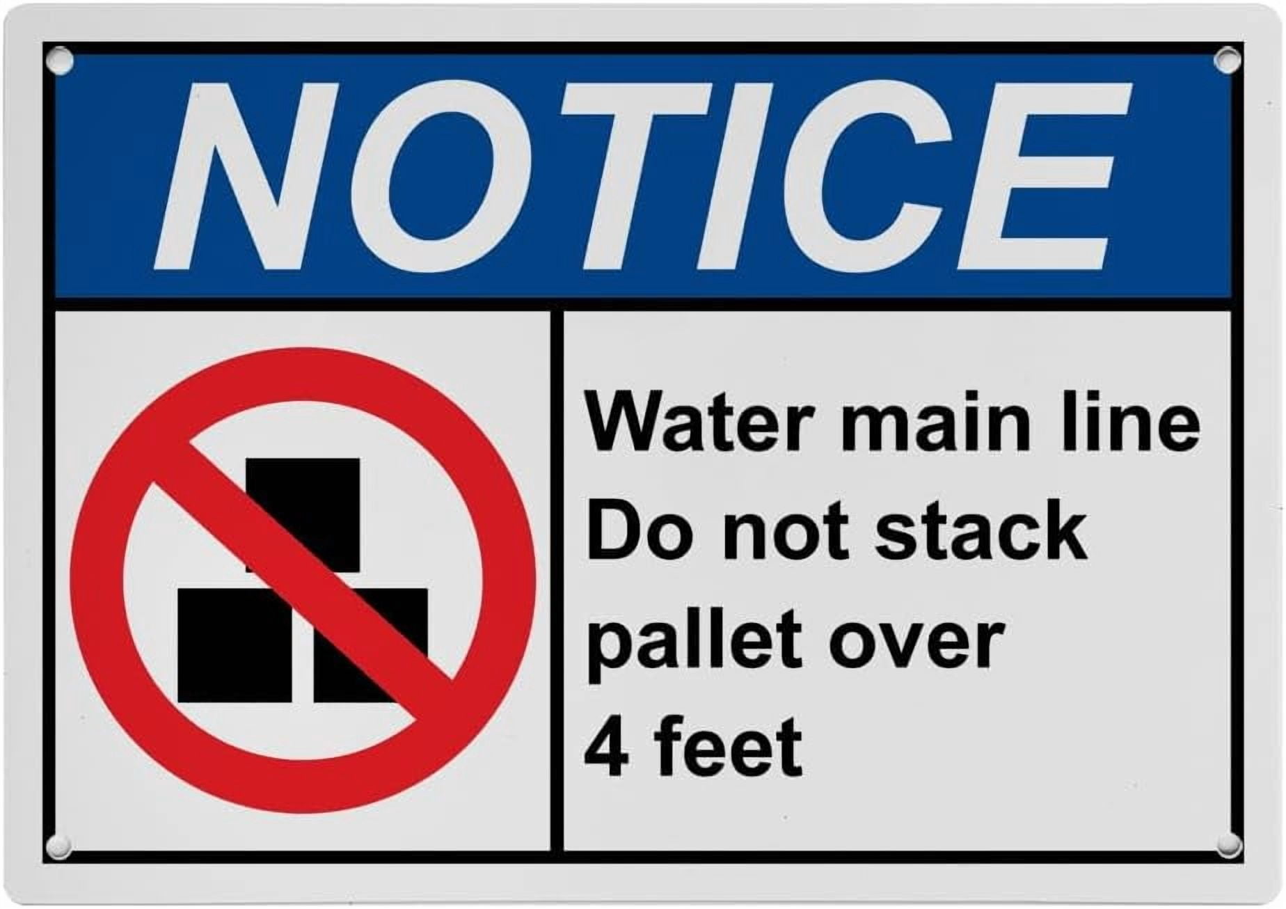 Industrial ANSI Horizontal Material Handling Warning Sign - 8"x12 ...