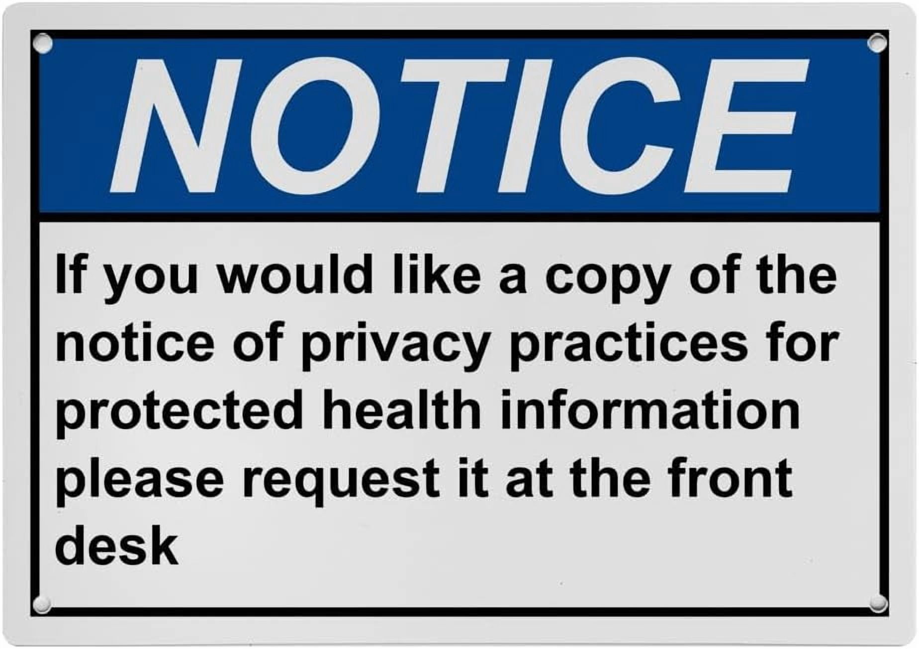 Industrial ANSI Information Sign - 8"x12" Weatherproof Plastic UV ...