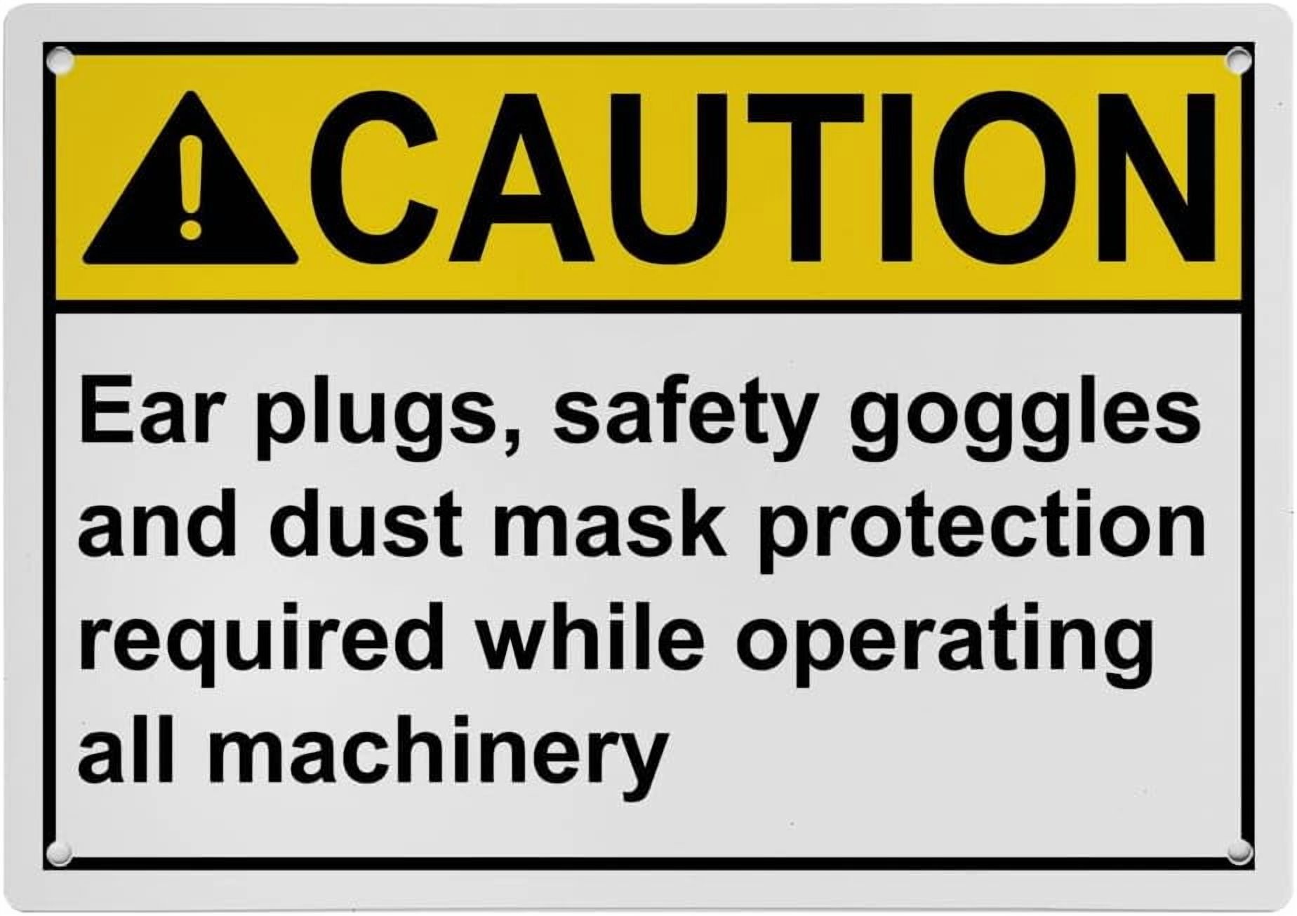 Industrial ANSI PPE Multiple Sign - 8"x12" Weatherproof Plastic UV ...