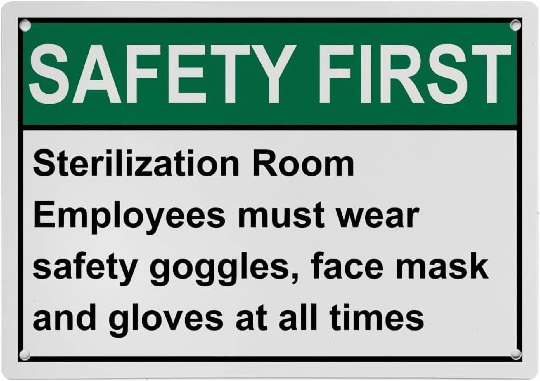 Industrial ANSI PPE Multiple Sign - 8"x12" Weatherproof, Plastic UV ...