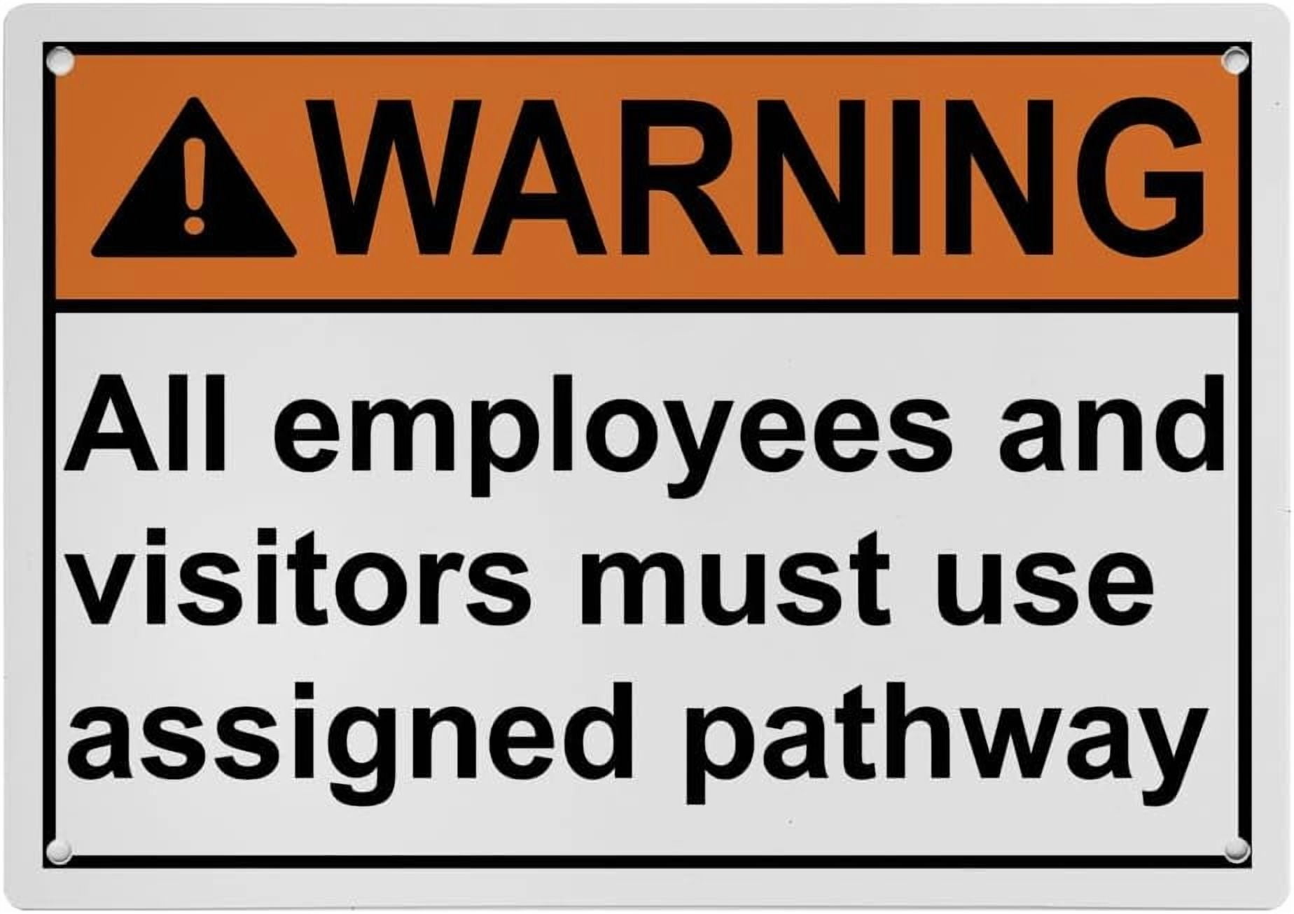 Industrial ANSI Restricted Area Sign - 8"x12" Weatherproof, UV ...