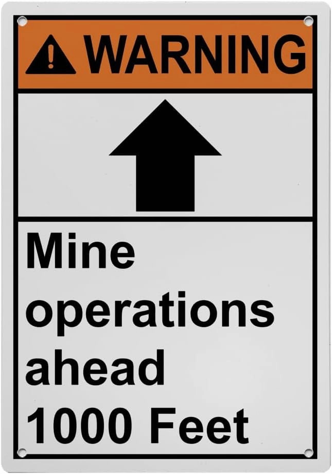 Industrial ANSI Vertical Directional Sign - 8"x12" Weatherproof, UV ...