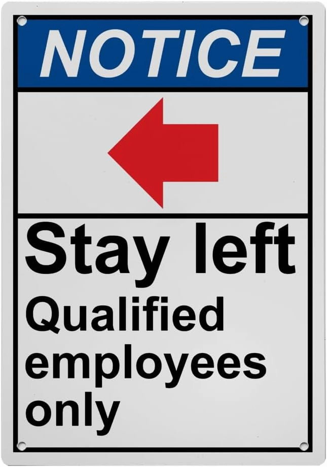 Industrial ANSI Vertical Directional Sign - 8"x12" Weatherproof, UV ...
