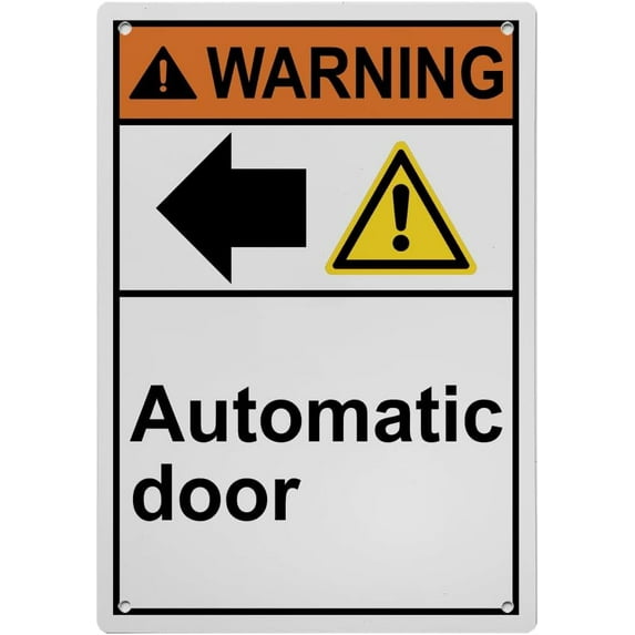 Industrial ANSI Vertical Directional Sign - 8"x12" Weatherproof, UV ...