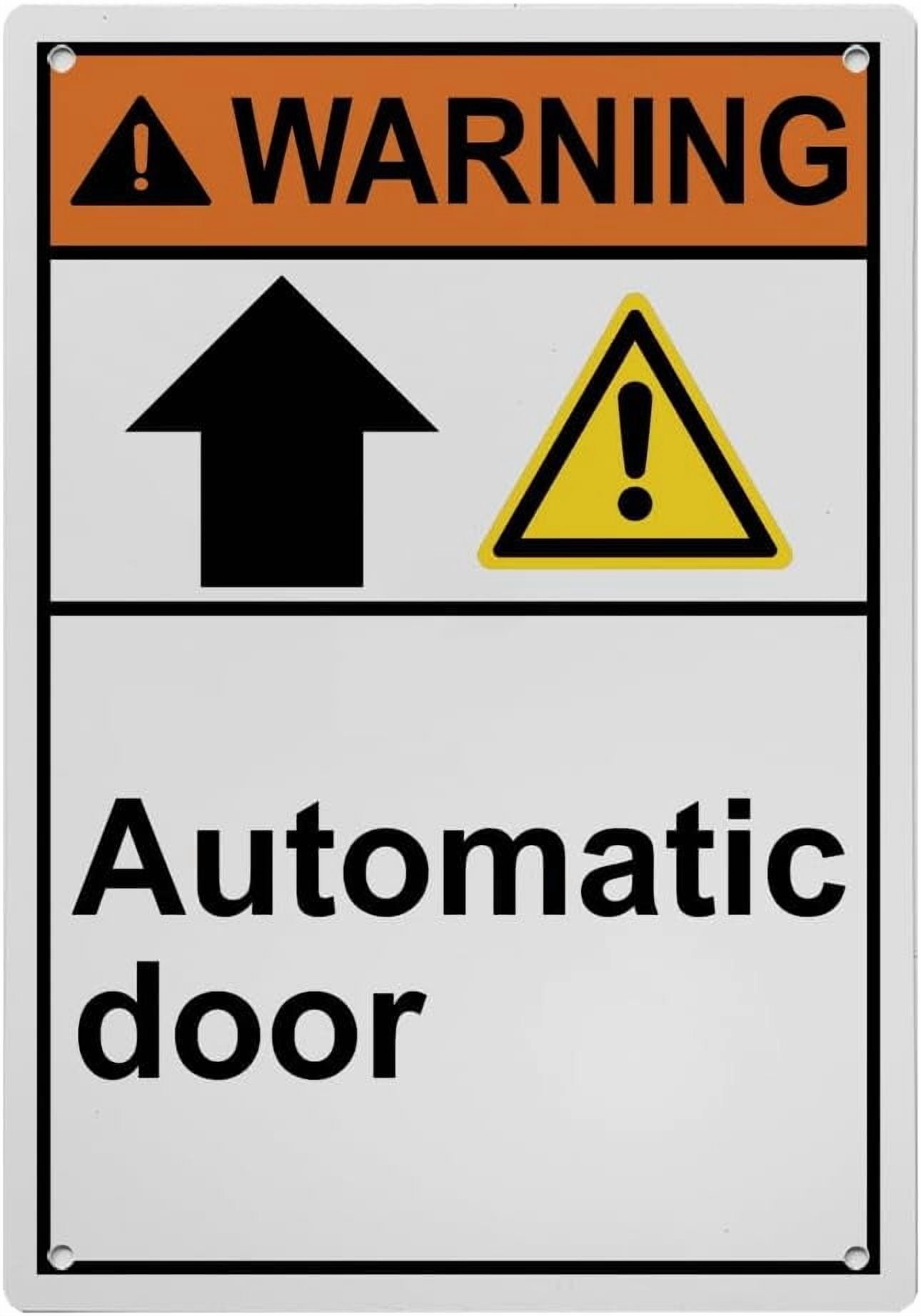 Industrial ANSI Vertical Directional Sign - 8"x12" Weatherproof, UV ...