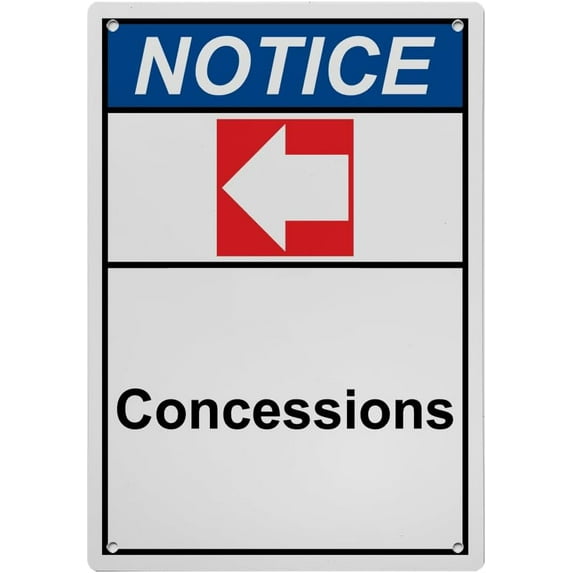 Industrial ANSI Vertical Directional Sign - 8"x12" Weatherproof, UV ...